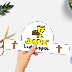 The Last Supper Bible Lesson, Maundy Thursday Holy Week Printable ...