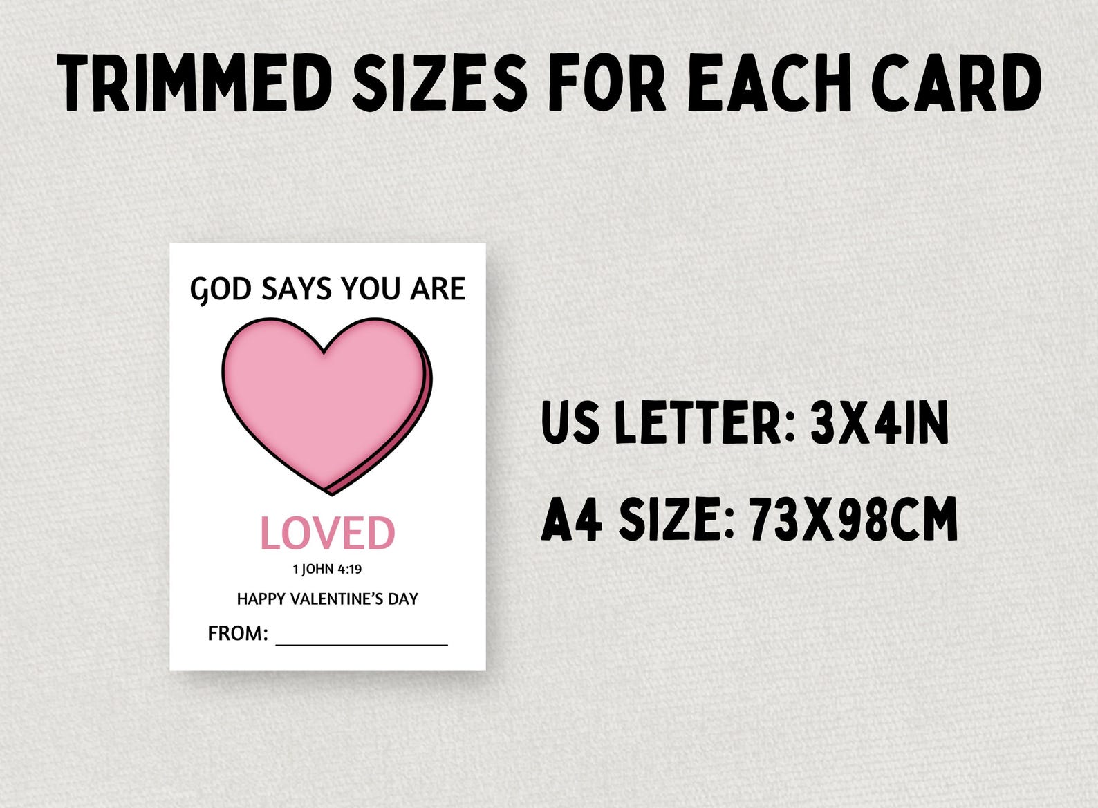 God Says You Are, Printable Christian Valentines, Classroom Valentines ...