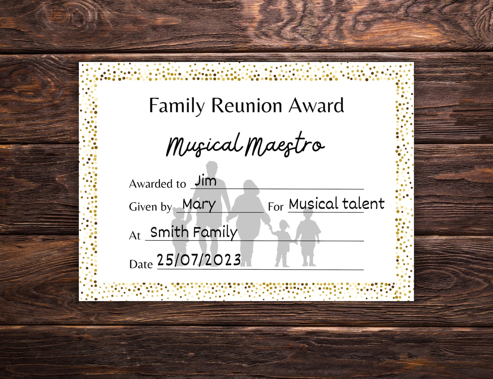 Family Reunion Awards Printable Bundle-60 Awards, Editable Family ...