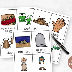 The Ten Plagues, Moses Bible Story, Printable Bible Scavenger Hunt ...