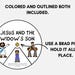 Jesus and the Widow's Son, Printable Bible Coloring Wheel, Miracles of ...