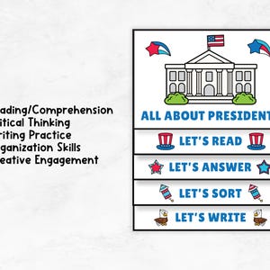 President's Day Activities, Fun USA Presidents Flip Book Craft for Kids ...