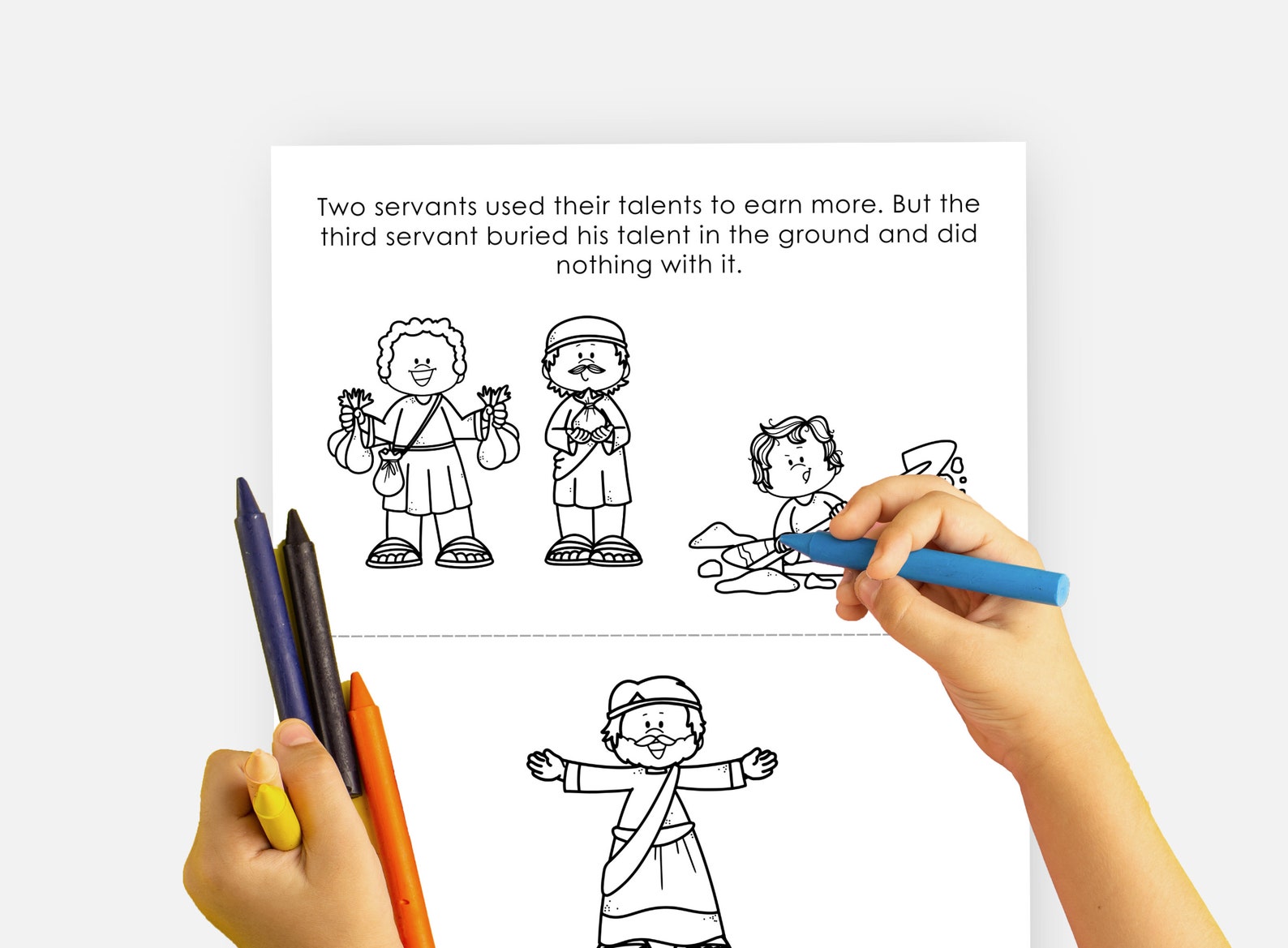 Parable of the Talents, Printable Mini Bible Book, Sunday School Craft ...