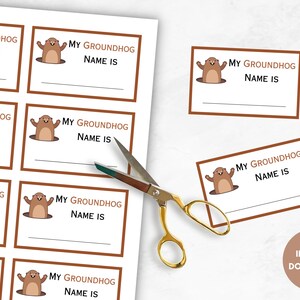 What's Your Groundhog Name Game, Fun Groundhog Party Game for Kids and ...
