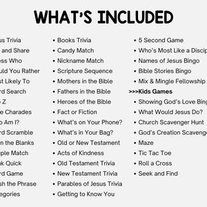 45 Printable Bible Games, Youth Group Games, Christian Games, Sunday ...