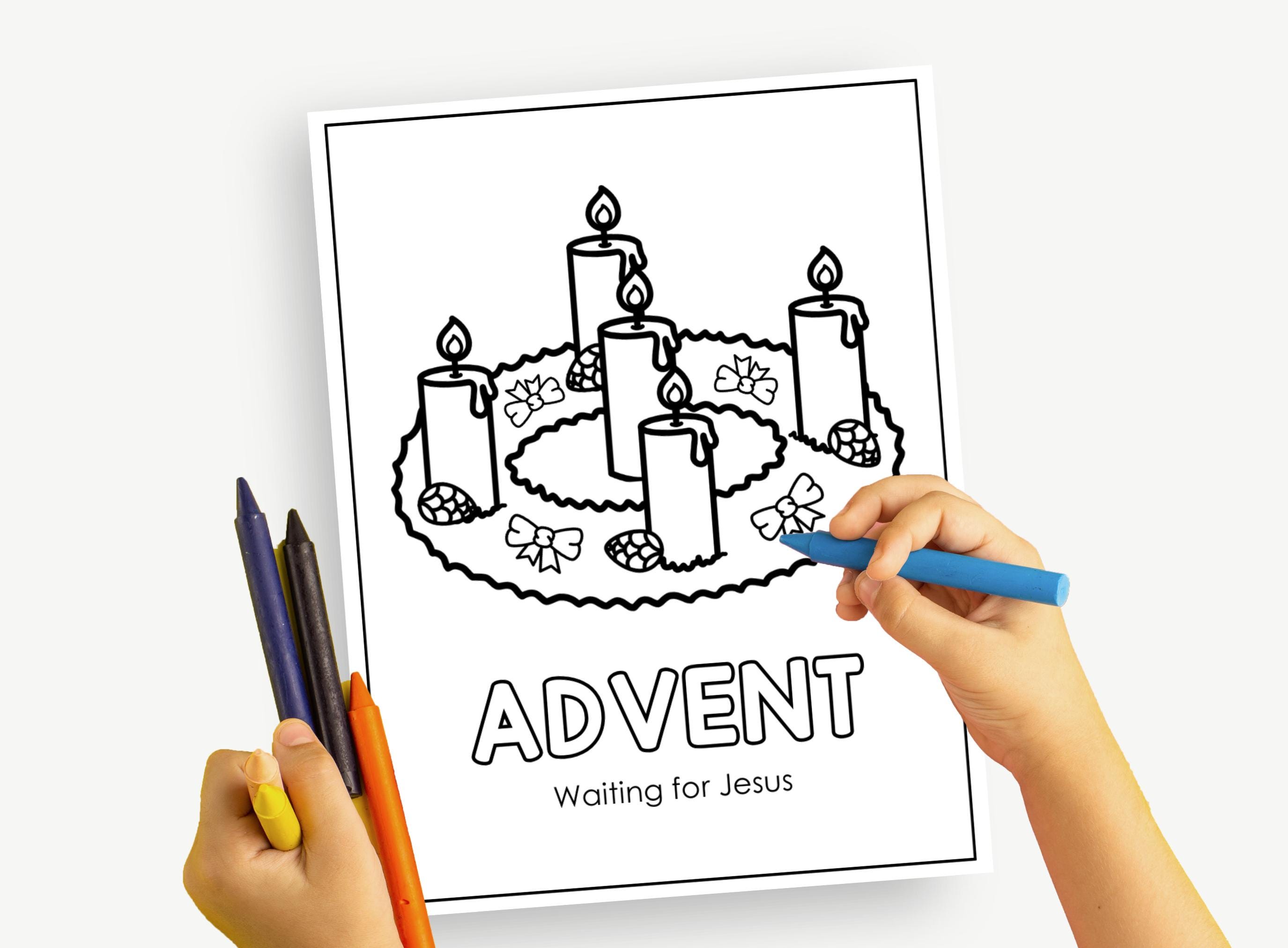 Christmas Advent Bible Lesson, Nativity Story Printable, Birth of Jesus ...