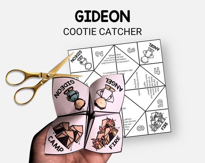 Printable Gideon Asks for a Sign Agamograph Sunday School Craft Instant ...