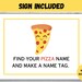 Whats Your Pizza Name Birthday Party Game Name Sign & Tags - Etsy