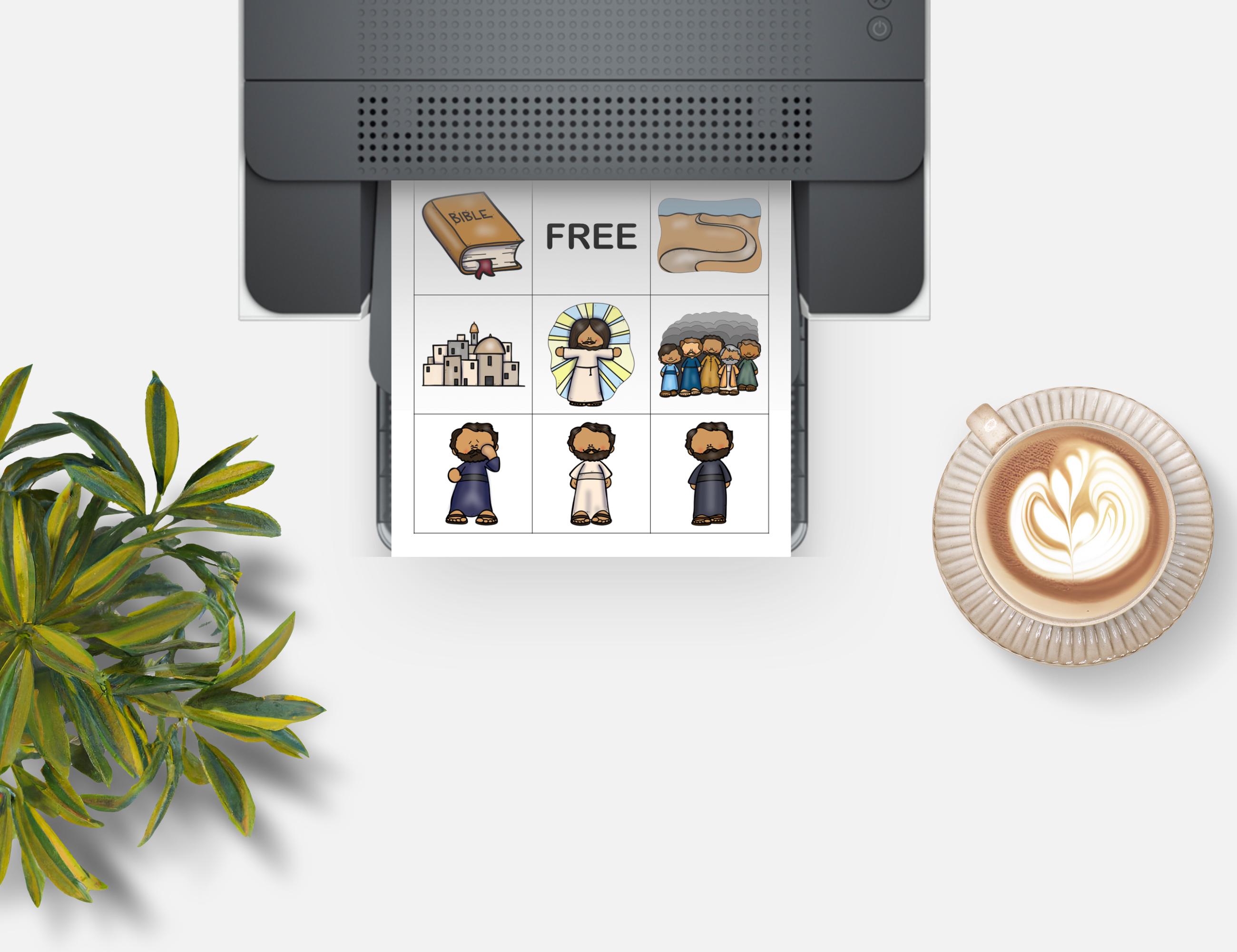 Saul Becomes Paul, 30 Bible Story Bingo Cards, Printable Sunday School ...