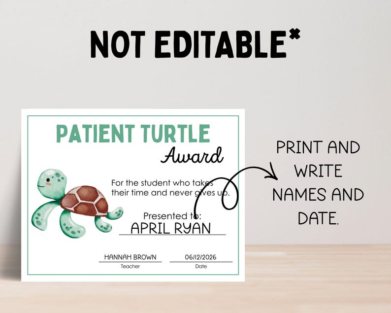 End of Year Animal Awards, Preschool Graduation Certificates ...