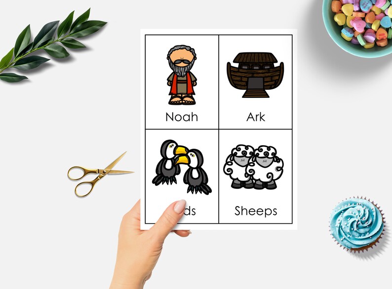 Noah's Ark, Printable Bible Scavenger Hunt, Sunday School Game, Kids ...