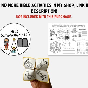 The Good Samaritan, Printable Mini Bible Book, Sunday School Craft ...