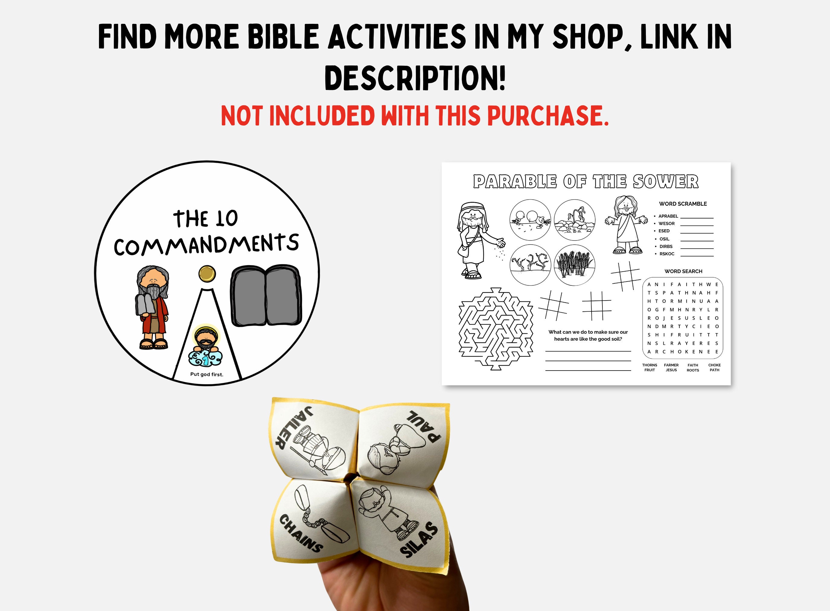 The Easter Story, Printable Mini Bible Book, Sunday School Craft, Holy ...