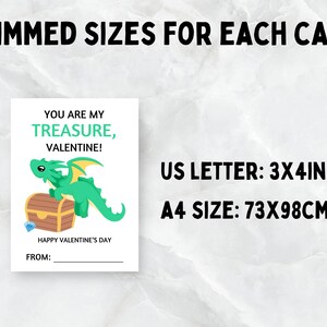 Dragon Valentines Cards, Cute School Valentine Gift Tags, Reptile ...