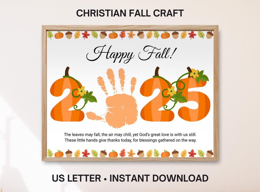 2025 Christian Fall Handprint Craft, October/november Handprint Art ...