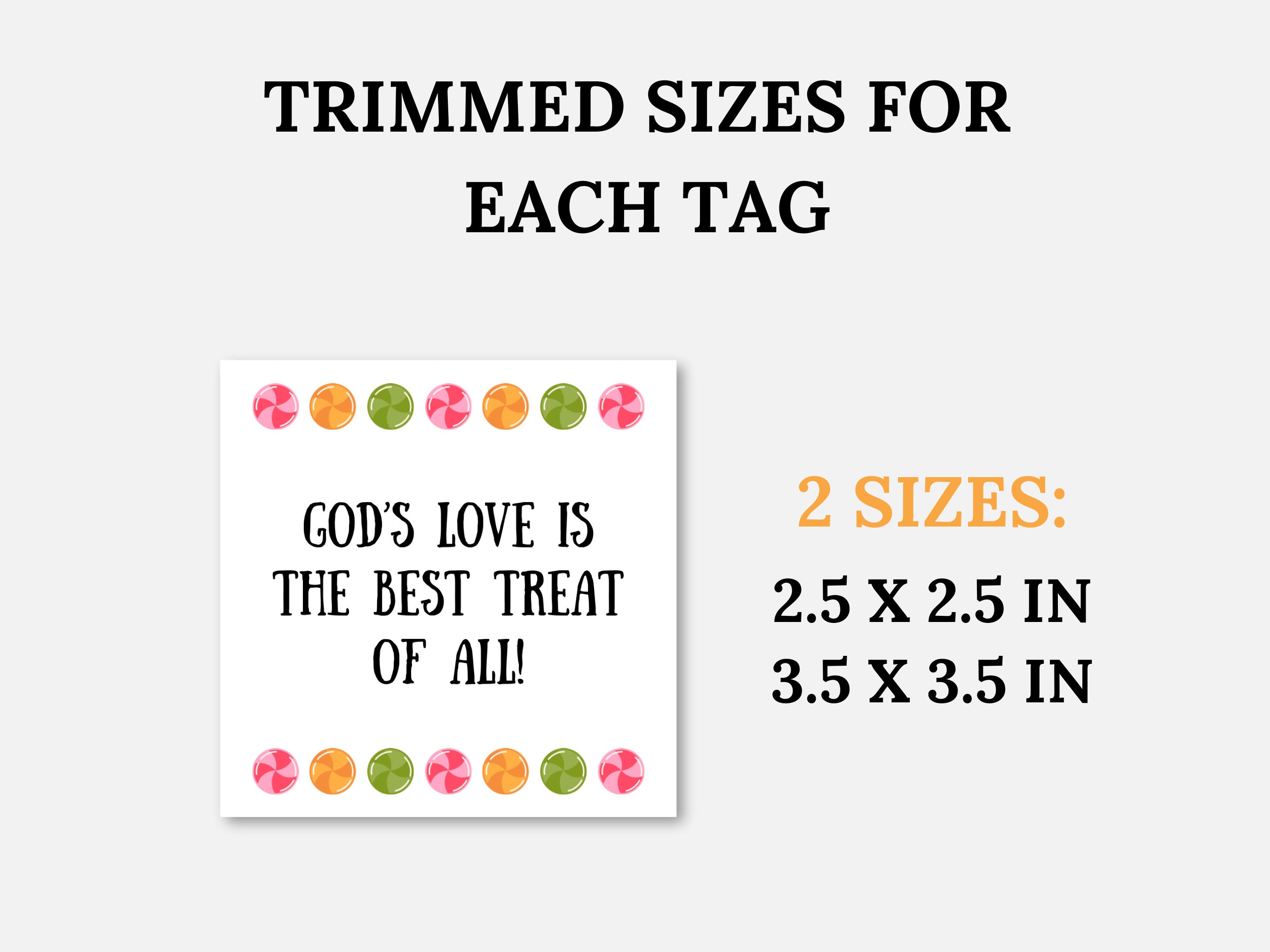 Christian Halloween Printable Tags, Square Religious Bible Treat Tags ...