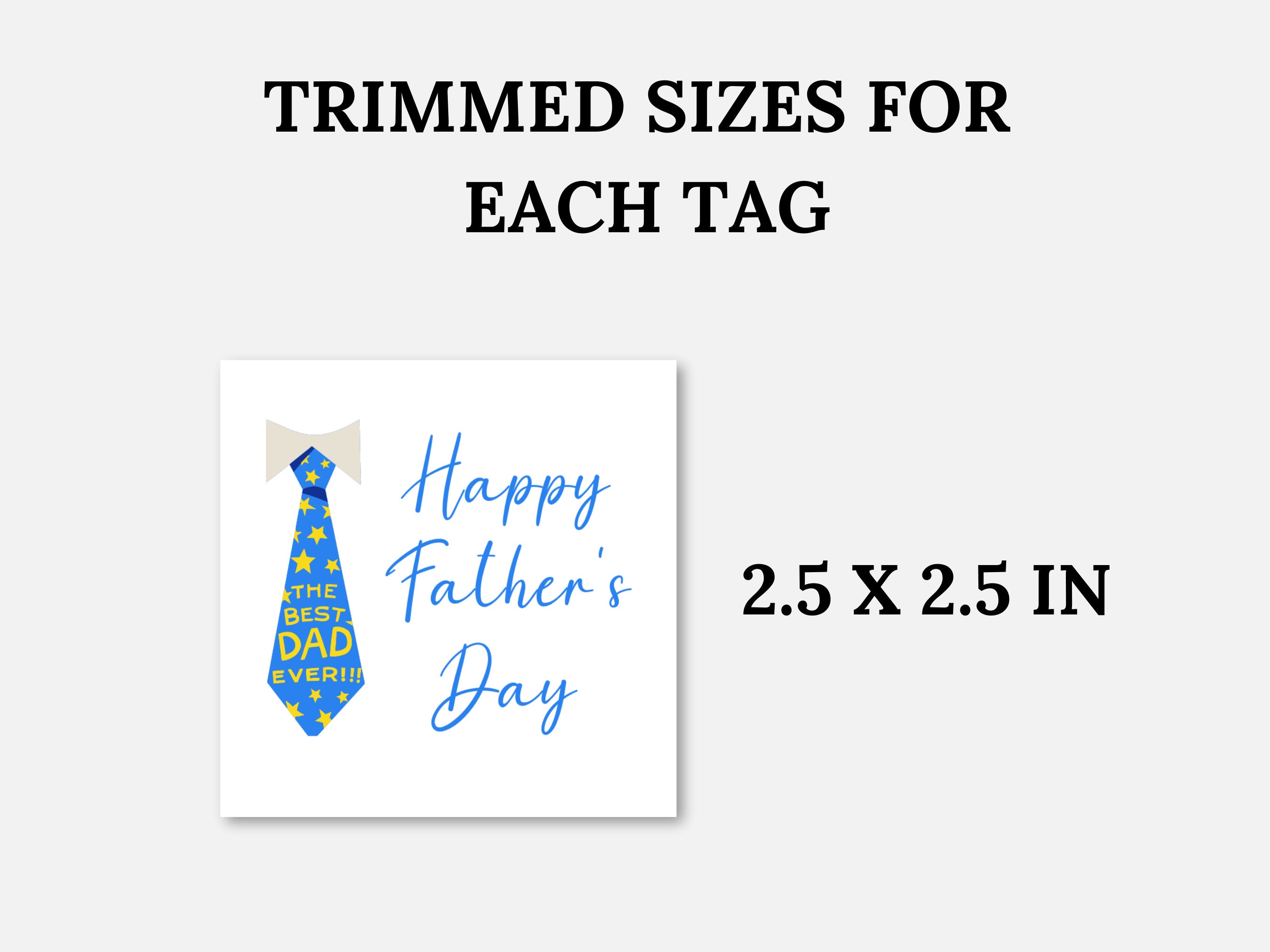Happy Fathers Day Tag, Printable Square Father's Day Tags, Father's Day ...