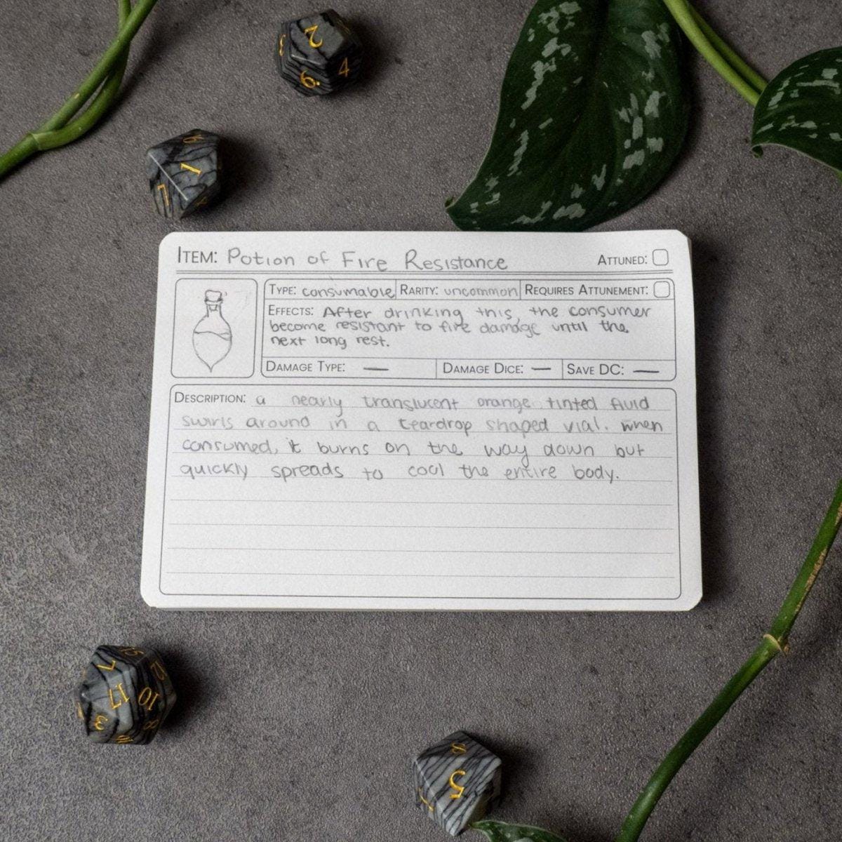 Sticky Template: Dnd5e Item - Etsy