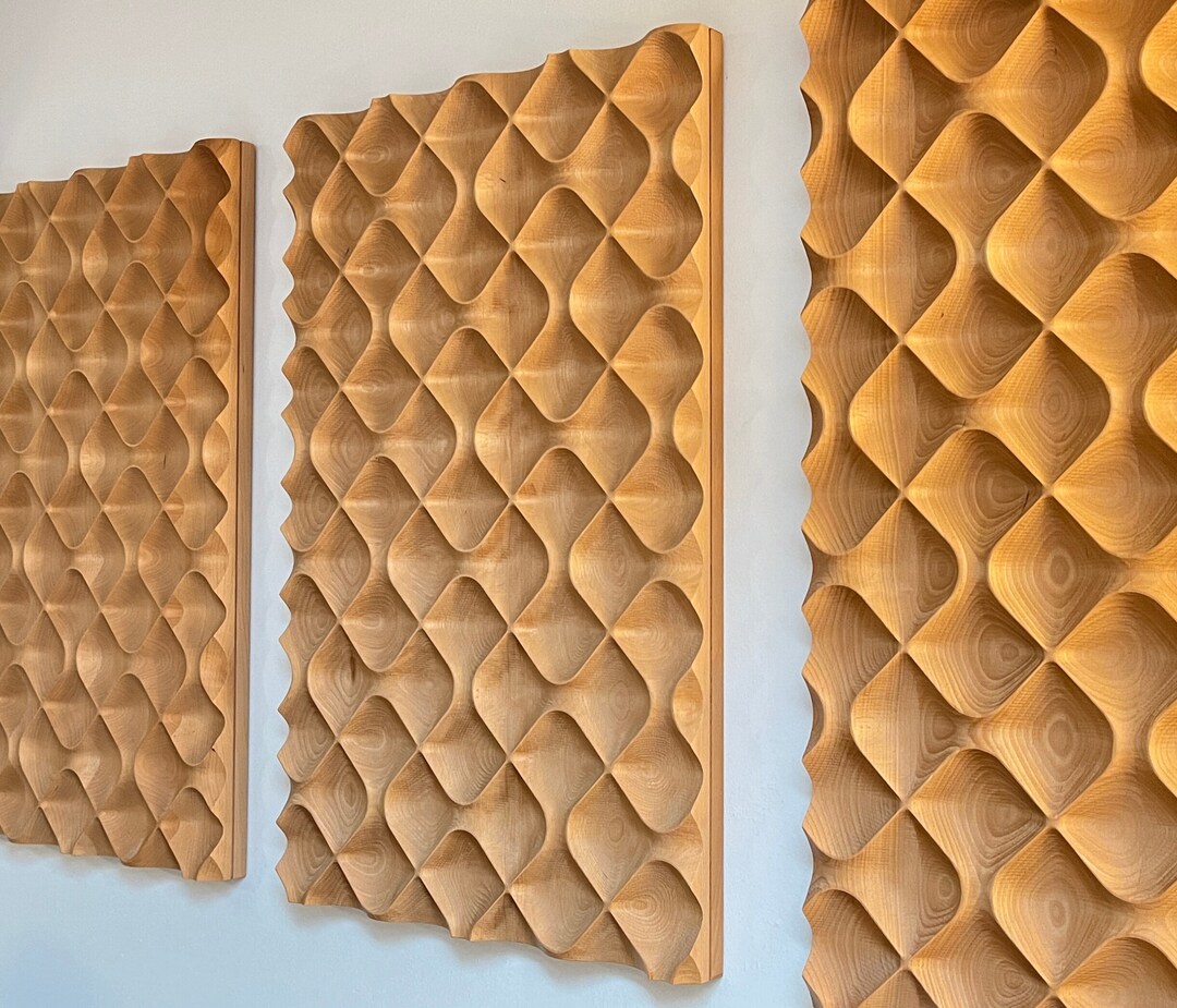 Premium Acoustic Diffuser Made of Beech Wood Acoustic Panel, Acoustic ...