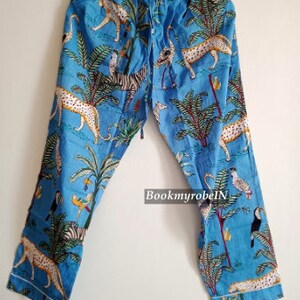 Safari Jungle Print PJ Set, Soft Cotton Night Suit, Indian PJ Set ...