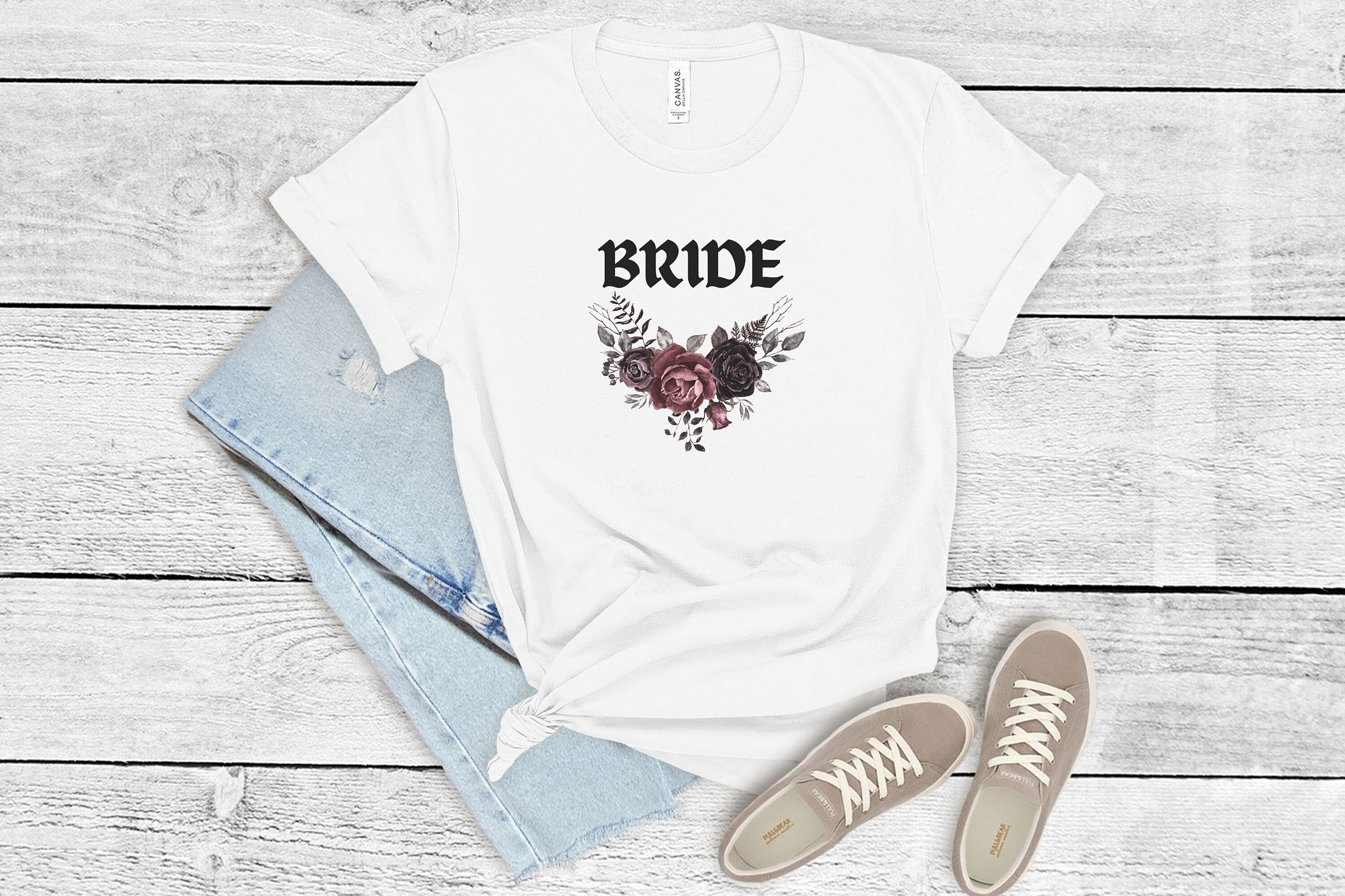 Bride Png Gothic Bride Png Bride Sublimation Designs Bridal Party Shirt ...
