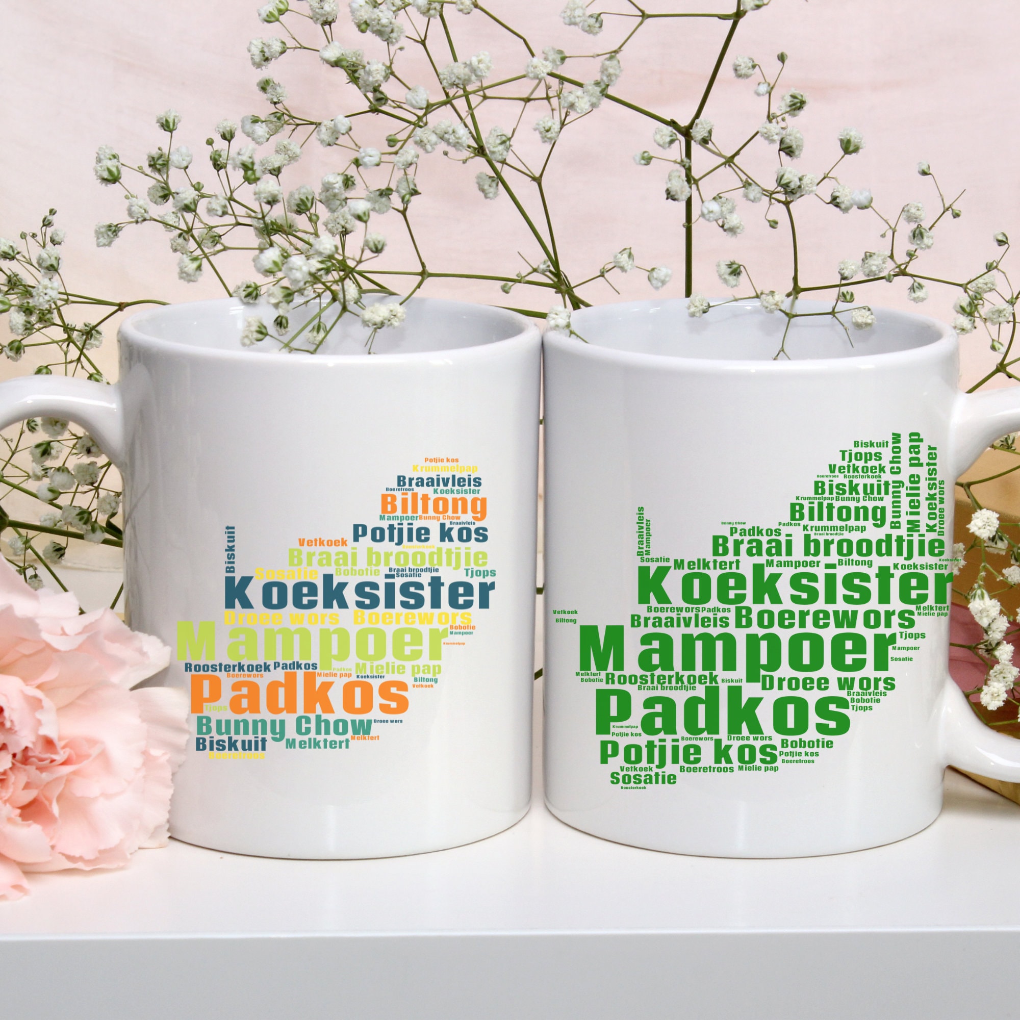 Afrikaans Word Art Cut File | Popular Afrikaans Food Words | Afrikaans ...