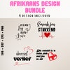 Set of 8 Cut Files, Afrikaans. Instant Digital Download Svg, Png, Jpeg ...