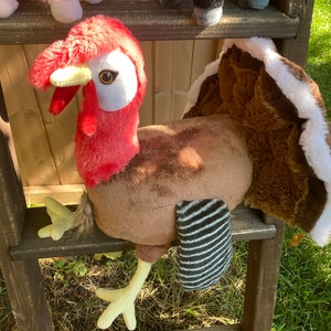 15" Turkey Plush - Realistic Stuffed Farm Animal Toy - Etsy