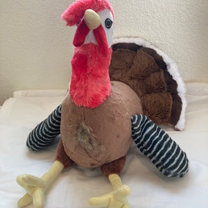 15" Turkey Plush - Realistic Stuffed Farm Animal Toy - Etsy