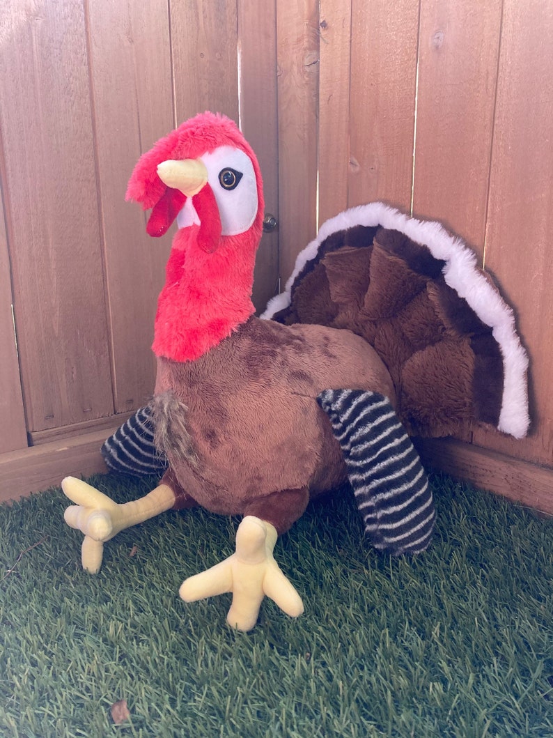 15" Turkey Plush - Realistic Stuffed Farm Animal Toy - Etsy