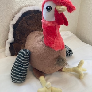 15" Turkey Plush - Realistic Stuffed Farm Animal Toy - Etsy