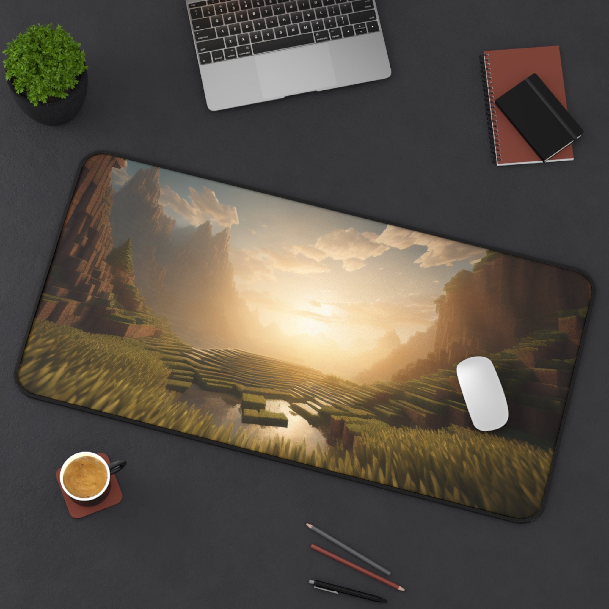 Minecraft Gaming Mat Video Game Gamer Desk Mat Mousepad Mouse Pad Gamer ...