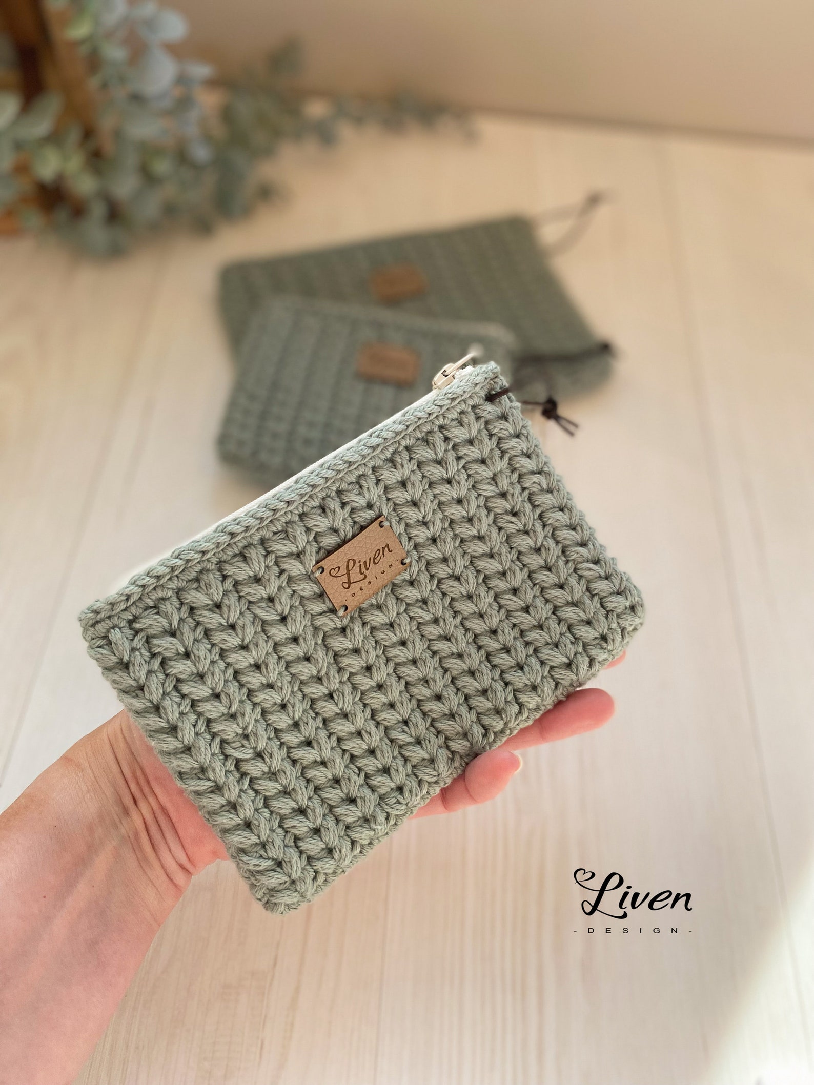 Crochet Pattern Heart Make-up Bag in 3 Sizes - PDF for Download - Etsy