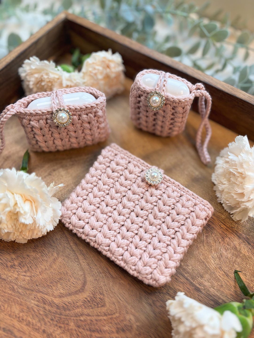 Airpods Cover and Mini Pouch - PDF Crochet Pattern for Download - Etsy