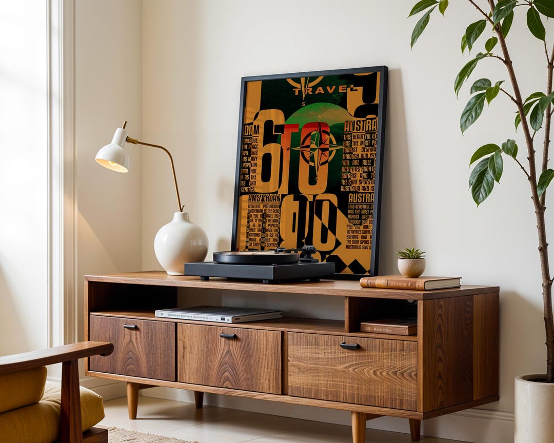 Abstract Typography Graphic Design Art Print - Printable Digital ...