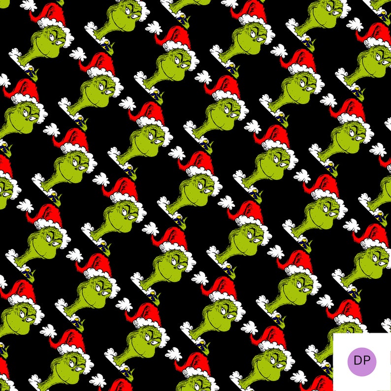 Grinch Png Pattern, Christmas Seamless Pattern, Grinch Digital Png ...