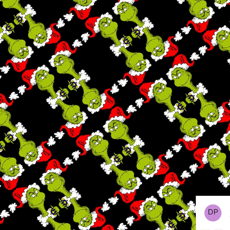 Christmas Digital Paper, the Grinch Clipart, Christmas Decor,christmas ...