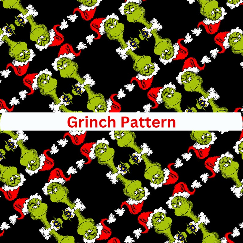 Christmas Digital Paper, the Grinch Clipart, Christmas Decor,christmas ...