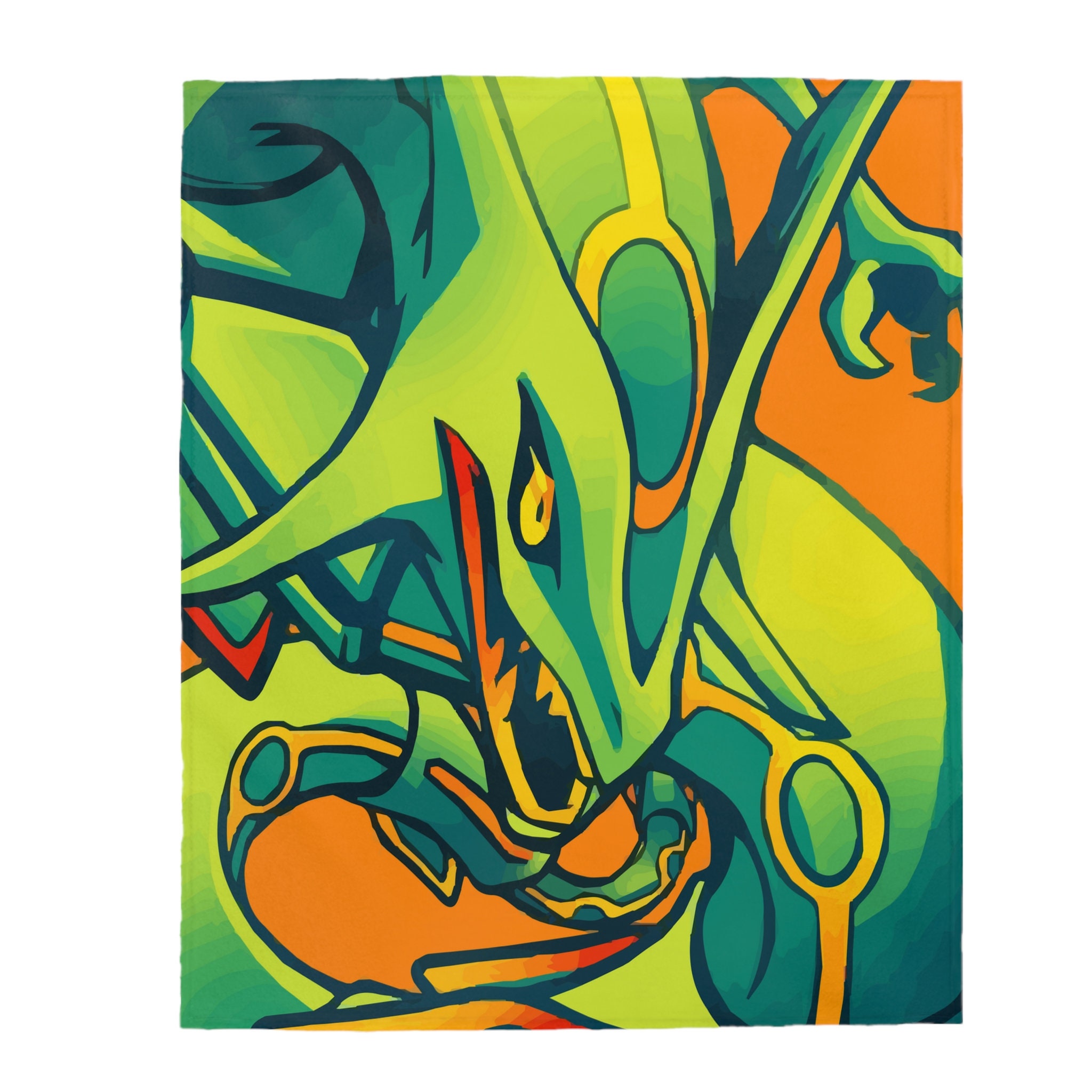 Rayquaza Blankets Rayquaza Gift Rayquaza Plush Blanket & - Etsy