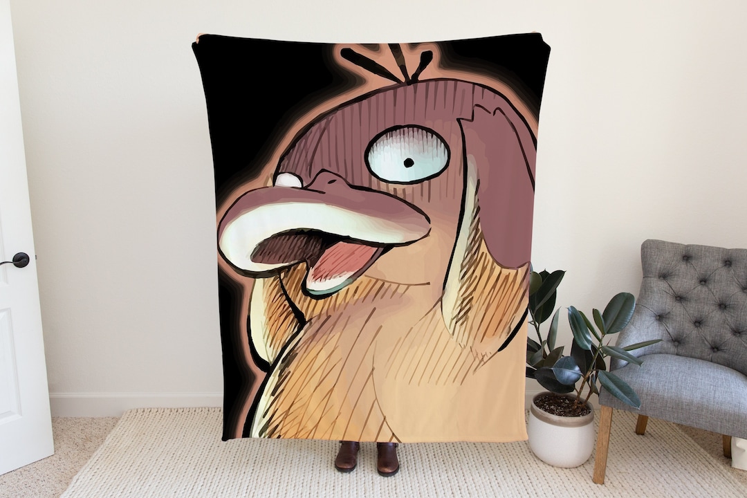 Psyduck Blankets - Psyduck Gift, Psyduck Plush Blanket, Psyduck ...