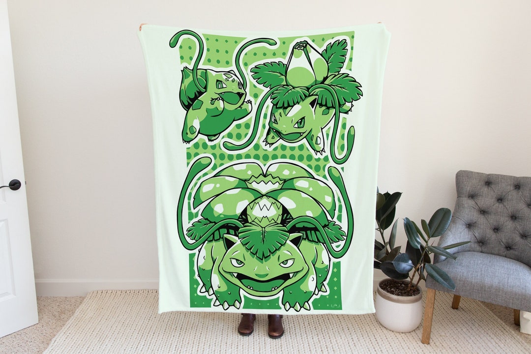 Venusaur Blanket Bulbasaur Blanket, Bulbasaur Evolution, Venusaur Gift ...