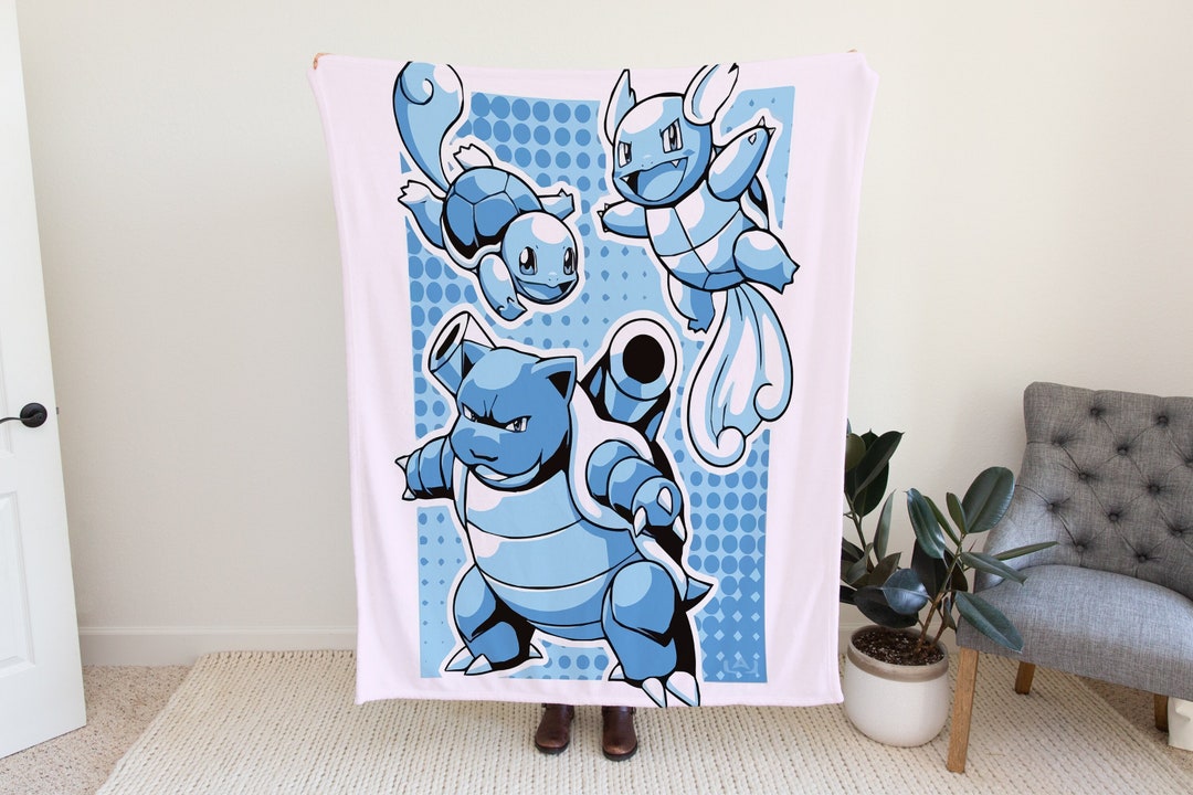 Blastoise Blanket - Blastoise Gift, Squirtle Gift, Squirtle Fanart ...