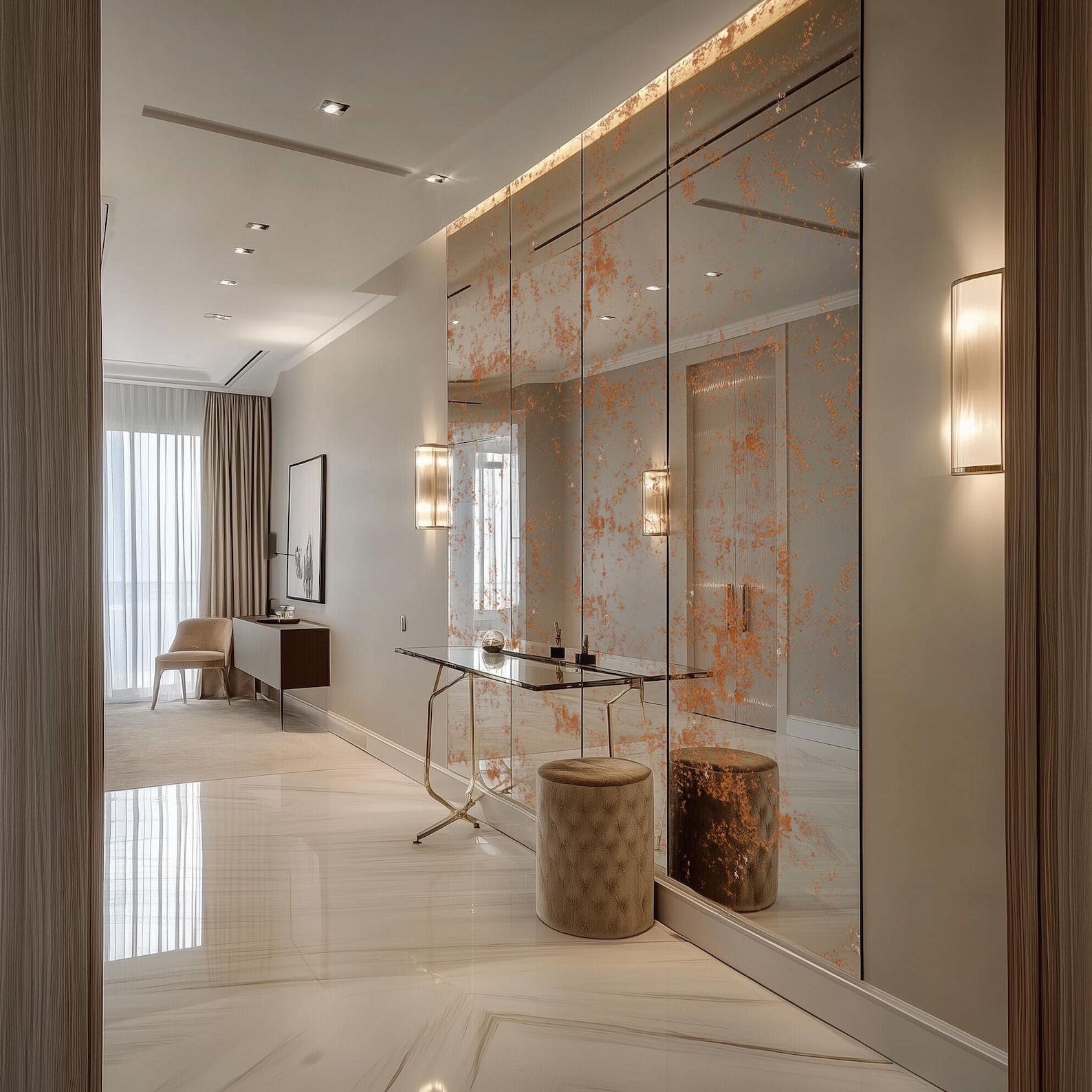 Antique Mirror Panels for Feature Walls Model Cheyenne, Made in Italy ...