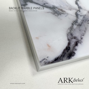 Backlit Marble Panel Sample: Translucent Faux Onyx & Quartz - Etsy