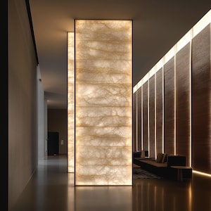 SAMPLES: Backlit Marble Look Panels, Translucent Lighting Marble ...