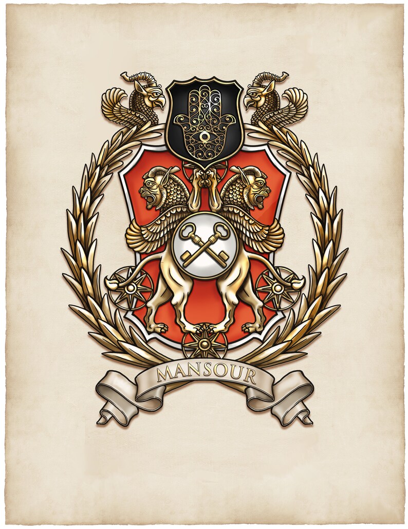 Digital Custom and Original Coat of Arms - Etsy