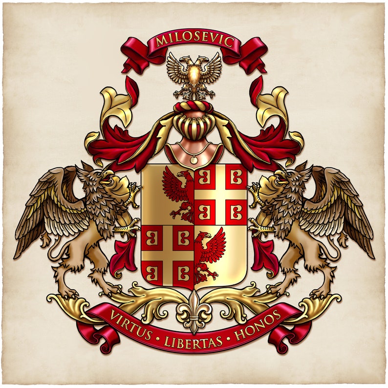 Digital Custom and Original Coat of Arms - Etsy