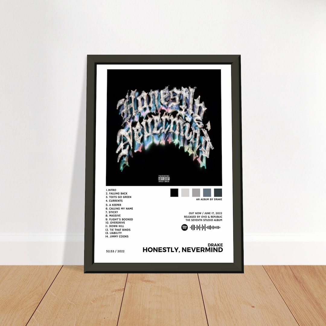 Drake Poster Honestly Nevermind Album Drake Playlist - Etsy