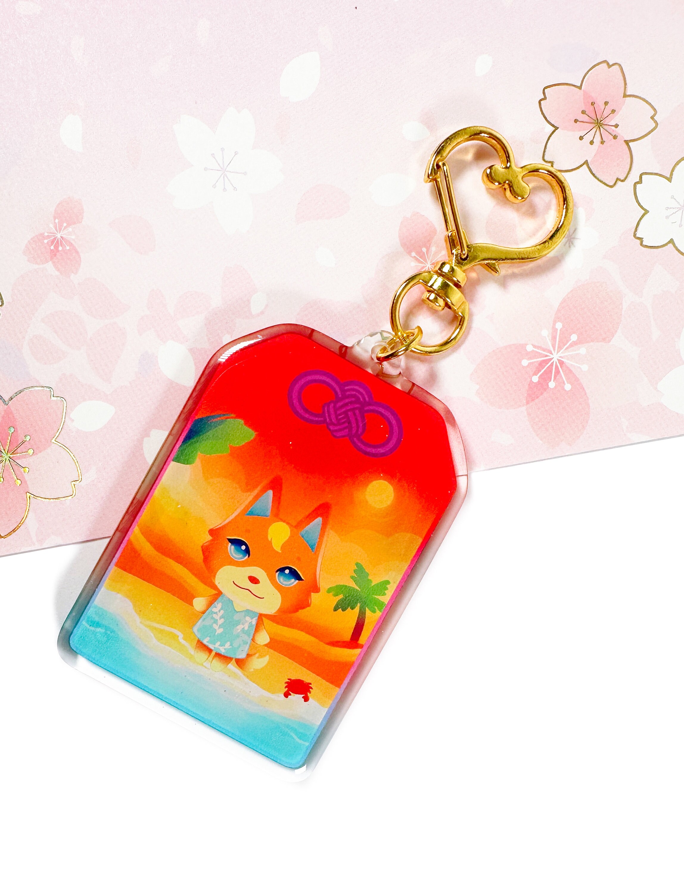 ACNH Keychains Japanese Omamori Keychains Cute Animal Charms - Etsy
