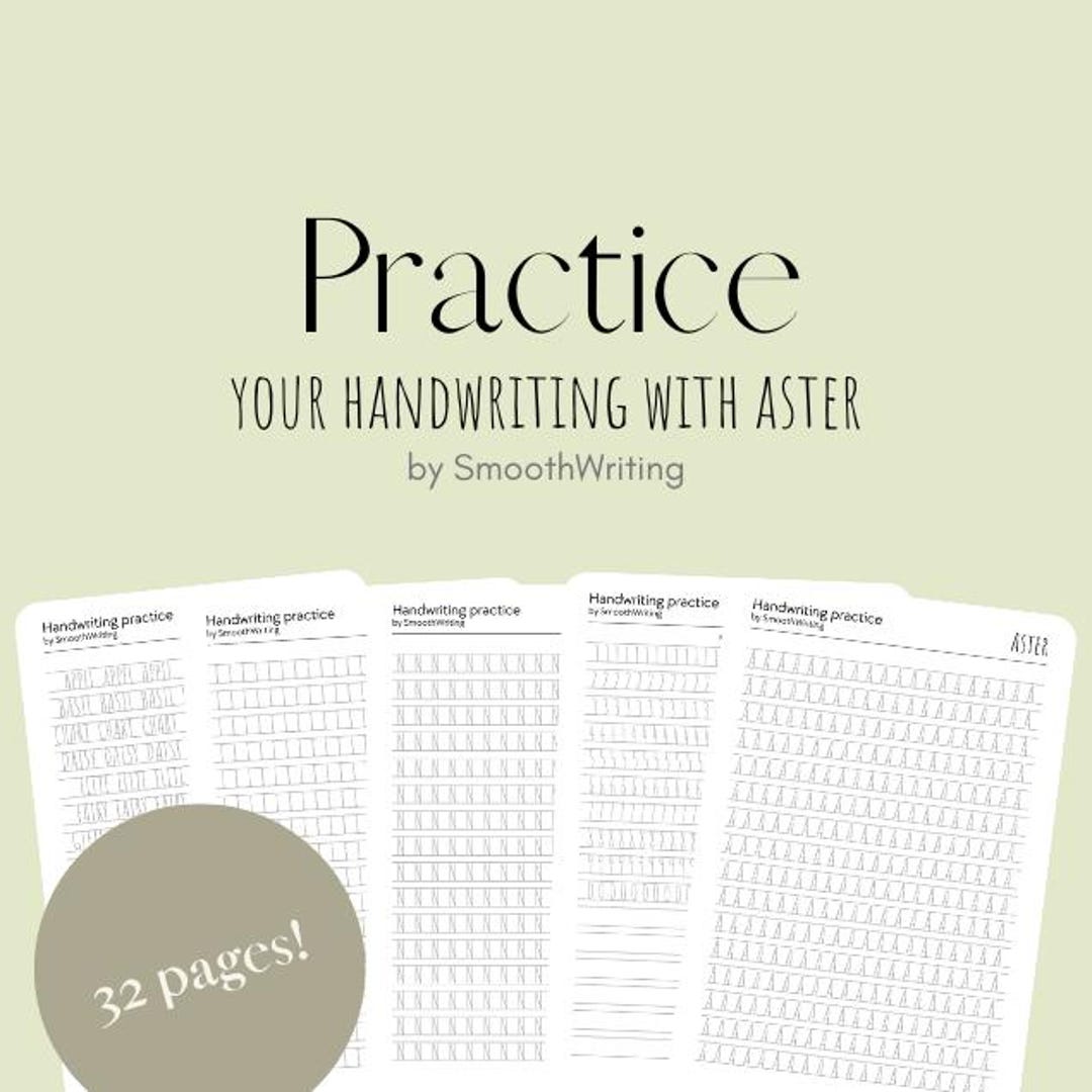 Neat Fun Handwriting Set – Aesthetic Practice Sheets for iPad or Print ...